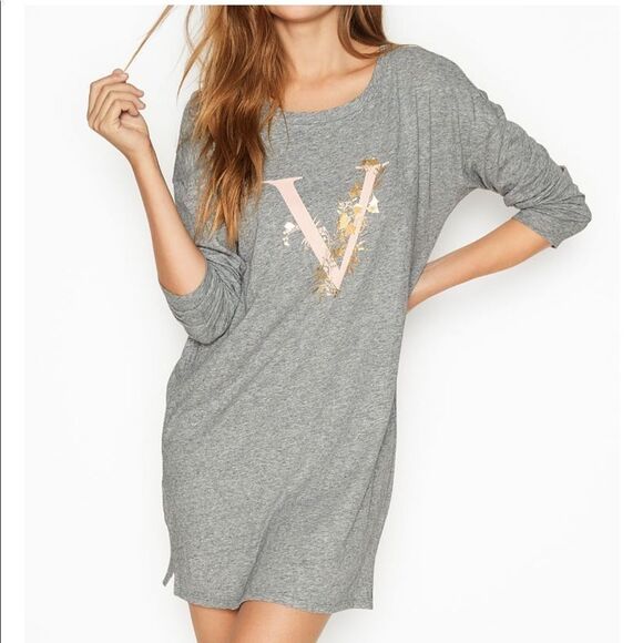 Victoria's Secret | Intimates & Sleepwear | Victoria Secret Cotton Long ...